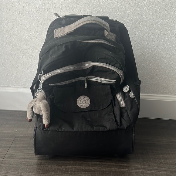 Accessories | Kipling Rolling Backpack In Black | Poshmark